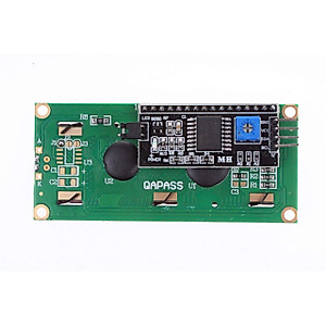 NOYITO 1602 16x2 LCD Module Yellow-Green Backlight with PCF8574T IC IIC Driver Serial Interface Compatible with Win OS UNO R3 MEGA2560 (Pack of 2) (1602 IIC Screen Yellow-Green)