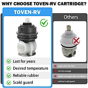 RP46463 Delta Shower Cartridge Replacement for Delta Monitor 17 Series (2006-Present) Dual Function Bath Tub and Shower Faucet Parts Delta Shower Faucet Cartridge with Seat and Spring Adapter