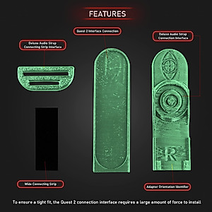 DeadEyeVR Deluxe Audio Strap Adapter for The DAS (Green)