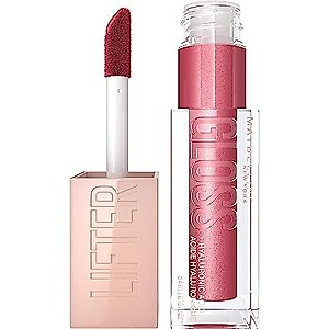 Maybelline Lifter Gloss, Hydrating Lip Gloss with Hyaluronic Acid, High Shine for Plumper Looking Lips, Ruby, Berry Neutral, 0.18 Ounce