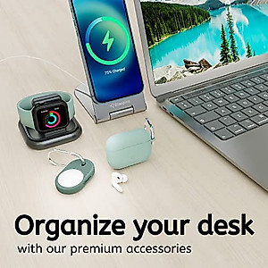 Blaspins Compatible with Apple AirTag Silicone Case Pine Green for AirTag Keychain (2021), AirTag Not Included, Protective Case - Pine Green