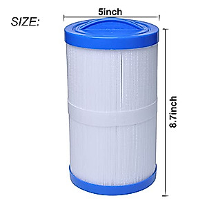 PWW35L Hot Tub Filter Cartridge Filter Compatible with Unicel 4CH-935 Waterway 817-4035 Teleweir 35 SF, Pool & Spa Filter, 2 Pack