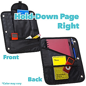 Case it Dual Monster Eye Zipper Binder, 2 Sets of Rings, Included Pencil Pouch, Purple, DUAL-101-ME-PUR