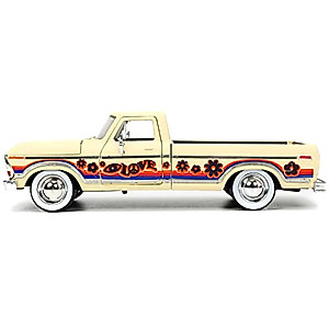 New Jada Compatible with 1979 Ford F-150 Pickup Truck Cream I Love 70's 1/24 Diecast Model Car by Jada 31609