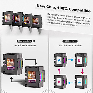 Spaceink SG500 SG1000 Sublimation Ink Cartridges for SAWGRASS Virtuoso SG500 SG1000 Printers - Upgraded Firmware 3.03 - (1*Black, 1*Cyan, 1*Magenta, 1*Yellow)