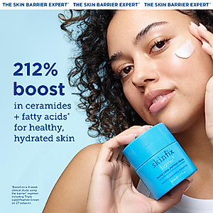 Skinfix Barrier+ Triple Lipid-Peptide Cream: Enriched with Lipids, Peptides, Hyaluronic Acid, and Shea Butter for Brightening, Firming, and Plumping, 1.7 oz