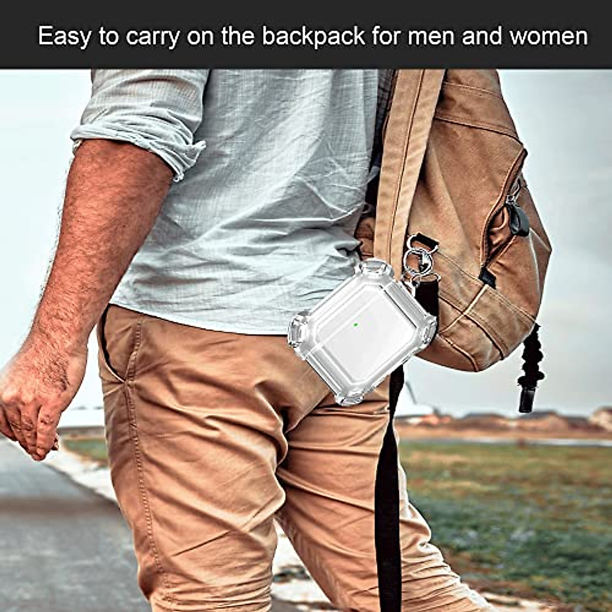 Compatible with Airpods Pro 2 Case Clear, Apple Airpod Pro 2nd Generation Case for Women Men, Airpod Pro 2 Case 2022 Transparent with Keychain Cute, Air Pods Pro 2 Gen Cases Cover Clear Protective