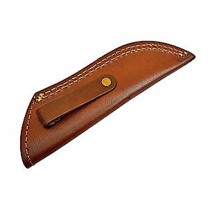 7" long handmade leather knife sheath for 7"—9" fixed blade knife