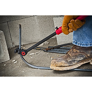 Crescent H.K. Porter 3/8" (3) and 1/2" (4) Extendable Indexing Rebar Bender, RB4, Red/Black