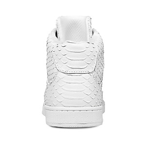 Soulsfeng White High Top Sneakers for Men 12.5 Leather Ankle Boots Basketball Skate Walking Shoes