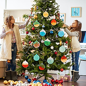 Vellibring Christmas Resin Molds Silicone, 2 Pieces Christmas Ornaments Molds Round Epoxy Resin Molds with Letter Snowflake for Resin Casting DIY Christmas Tree Pendant Home Decoration Crafts