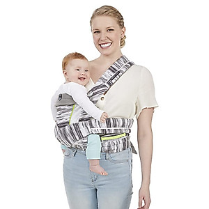 Contours Baby Carrier Newborn to Toddler |Cocoon 5 Position Convertible Easy-to-Use Baby Wrap Carrier with Pockets for Men and Women, Newborn, Face in, Face Out, Back & Hip (8-33 lbs) - Lunar Gray