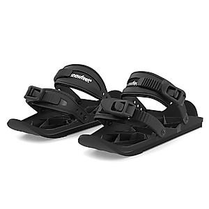 Snowfeet Basic - Mini Short Ski Skates for Snow | Skis for Winter Shoes | Short Snowskates Snowblades Skiboards | The Real Original