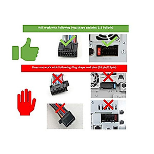 Xtenzi Aftermarket Replacement Harness Compatible with Kenwood KDC-MP342U KDC-MP345U DDX-318 DDX-319 DDX-418 DDX-419 DDX-719