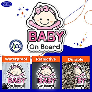 GEEKBEAR Baby on Board Car Sticker - Character Design, Reflective, Weather-Resistant (05. Prince)