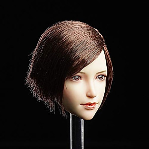 HiPlay 1/6 Scale Female Figure Head Sculpt, Beuty Charming Girl Doll Head for 12" Action Figure Phicen, TBLeague DH043 (B)