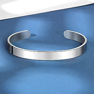 JoycuFF In Memory Of Gifts for Loss of Dad Father Memorial Jewelry Sympathy Bracelet Secret Message Engraved Grief Bereavement Gifts for Women