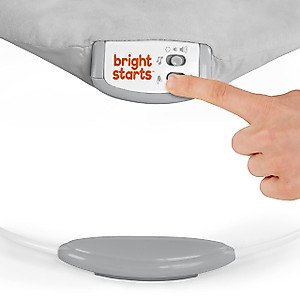 Bright Starts Mickey Mouse Comfy Disney Baby Bouncer in Cloudscapes Includes -Toy Bar with 3 Cute Toys, Plays 7 Soothing Melodies w/Auto Shut-Off, Age 0-6 Months