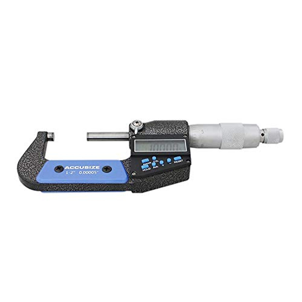 Accusize Industrial Tools 1-2''/25-50 mm by 0.00005''/0.001 mm 7-Key Electronic Digital Micrometer, Water Proof, Ac21-2022