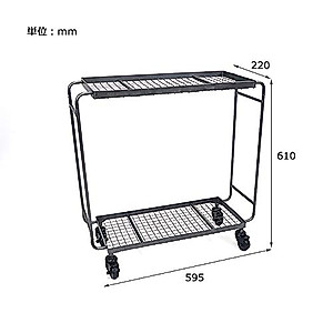 Post General Post General Wagon Iron Wagon with Heavy Duty Basket Long White Iron Wagon Basket Free