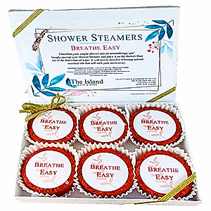 Natural Eucalyptus Shower Steamers - 6pc Handmade in USA Eucalyptus Essential Oils to Relax, Moisturize for Spa Day, Self Care - for Men, Women, Moms, Pampering Gifts for Her