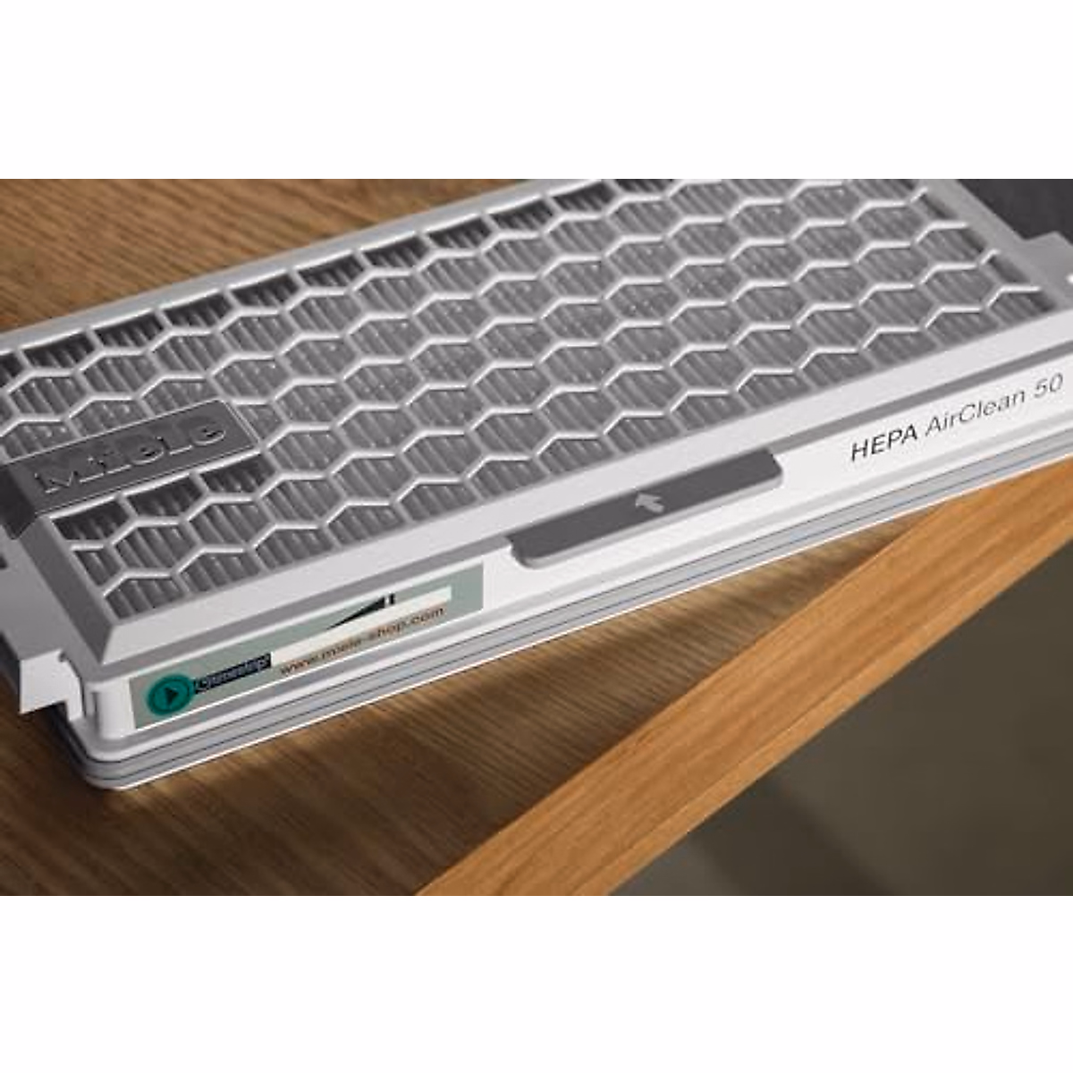 Miele Original HEPA AirClean filter with TimeStrip, Filter for Miele Vacuum Cleaners, Traps Dust and Allergens