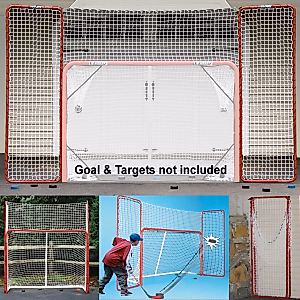 EZGoal Hockey Backstop, Red/White ,10' x 6'