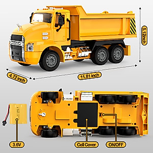 DOUBLE E RC Semi Truck Benz Licensed RC Truck Excavator Toys RC Tractor Remote Control Trailer Truck Electronics Construction Vehicles Toy with Sound and Lights