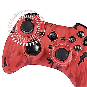 EasySMX 2.4G Wireless Controller for PS3, PC Gamepads with Vibration Fire Button Range up to 10m Support Steam PC PS3 Android Devices and TV Box