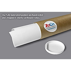 CPR and Choking Poster for Infant, Child, Adult - Laminated, 12 x 18 in. - CPR, Heimlich Maneuver First Aid Sign - Restaurant, School Nurse Office, Workplace Healthcare Poster