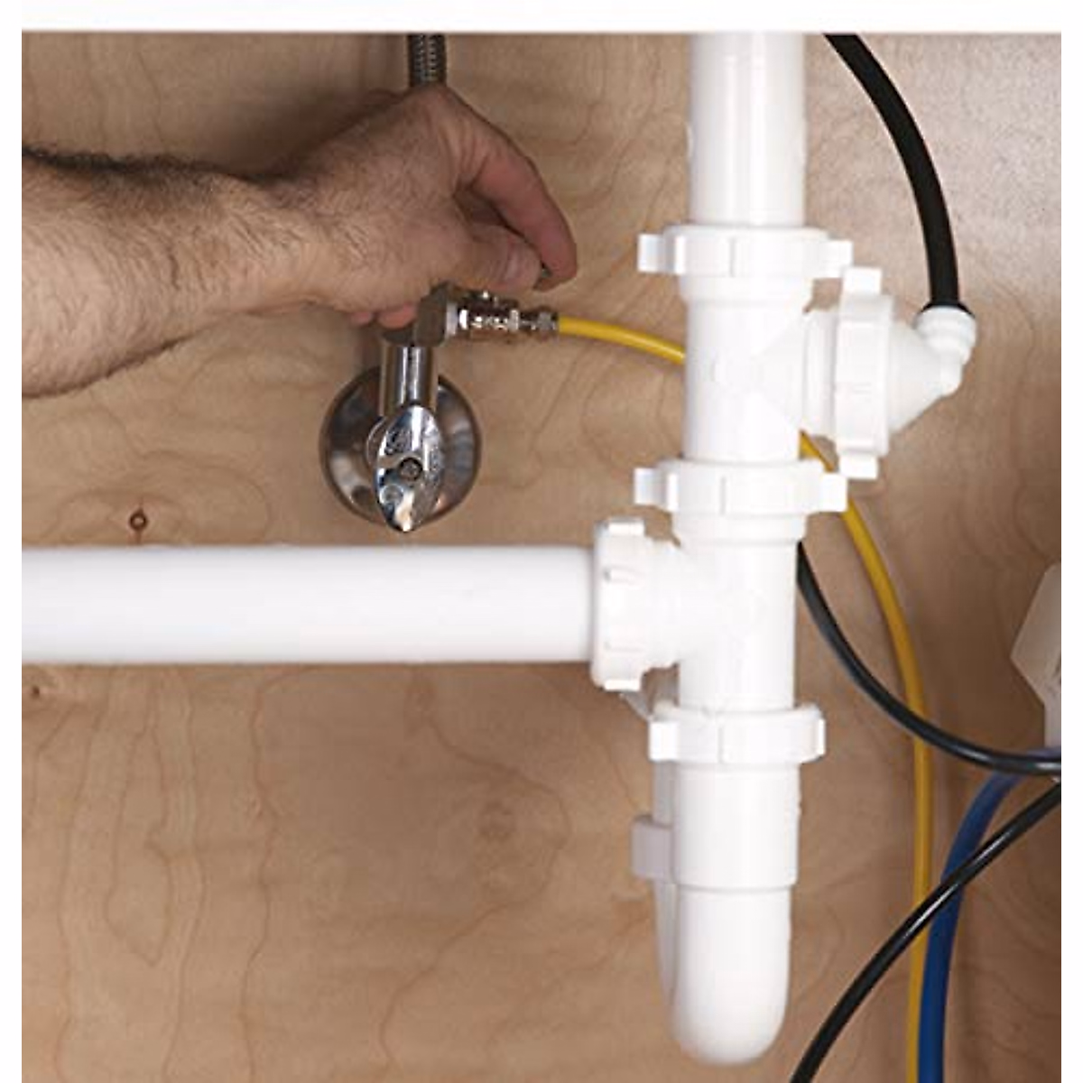 GE Reverse Osmosis System & Under Sink Water Filter | Faucet & Easy Install Kit Included | Premium Filtration Reduces Lead, Chlorine & More | Replace Filters Every 6 Months | GXRM10RBL