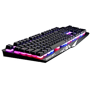 Mad Catz KS13MRUSBL000-0JI Gaming Keyboard, S.T.R.I.K.E. 2, Membrane Gaming Keyboard, English US Layout, 9 Types of RGB Lighting Patterns, Authentic Japanese Product, 2 Year Warranty