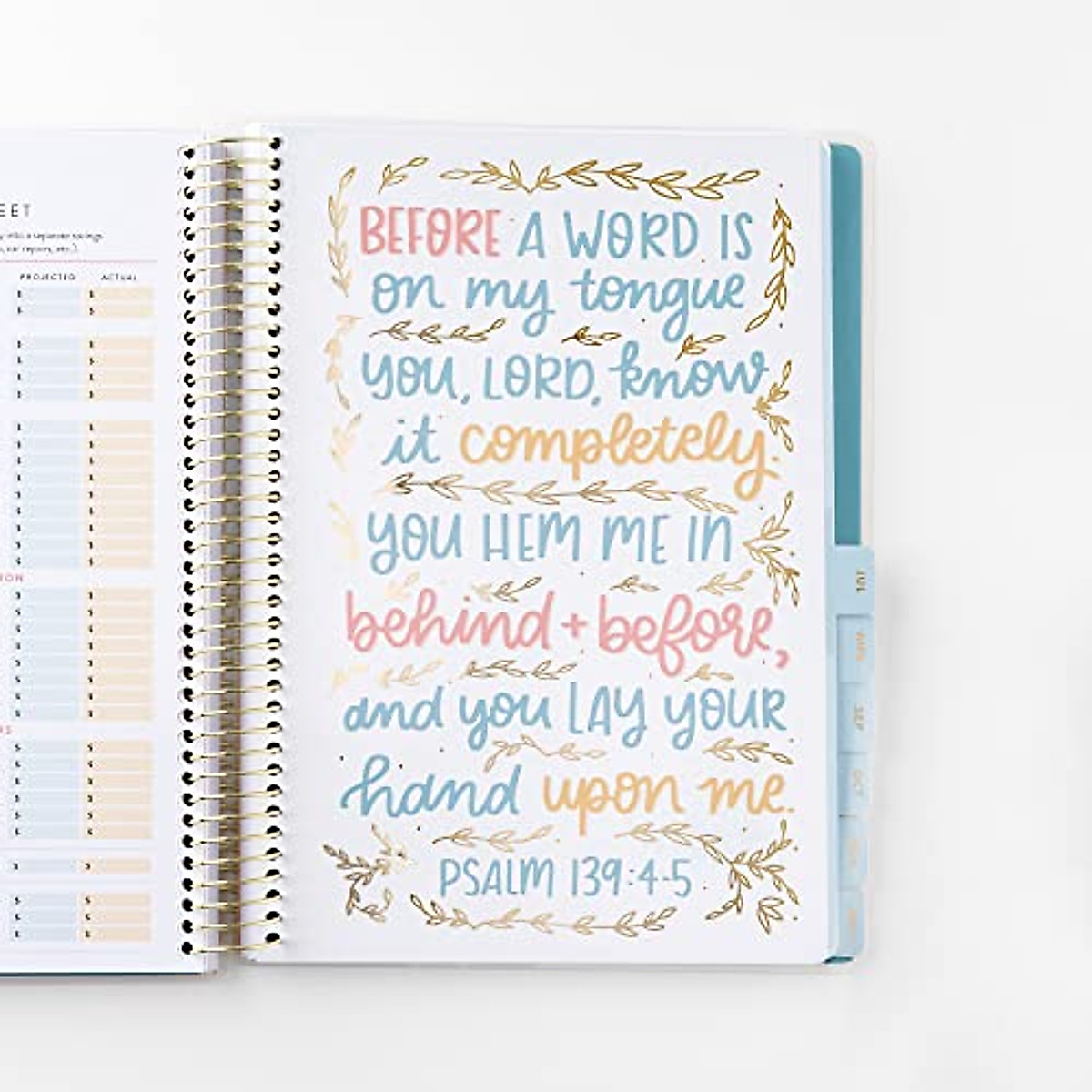 PPP 2023 Home Planner (Blue Leaf) | Work from Home Planner w/Stickers | Daily Checklist | Monthly Budget Worksheet | Monthly Calendar Layout | Vacation Checklist | Coil Binding | Poly Laminated Cover