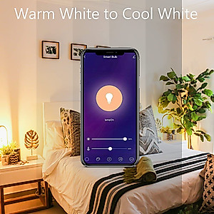 DOGAIN Smart Light Bulb A15 RGB Color Changing Light Bulb Compatible with Alexa Google Home, WiFi LED Dimmable E26 Smart Bulb 6W(40W Equivalent) 500LM (Only 2.4GHz) 6 Pack