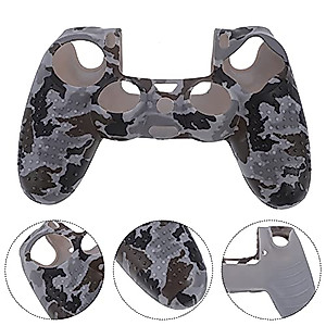 OSALADI Gamepad Anti- Slip Sleeve Silicone Cover Case for Game Console Handle Compatible for PS4 Slim pro