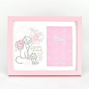 Happy Homewares Love You So Much Marie and Duchess Aristocats 4" x 6" Photo Frame - Perfect for Children, New-Born Baby or Baby Shower Event - Officially Licensed