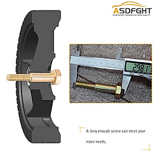 7 Inch Lawn Mower Wheels (2-pack) Fits Most Standard push Lawn Mowers, Inner and outer bearing structure - Includes Bolts, Nuts (Also available in 6~14-inch wheels)