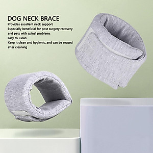 Dog Neck Support Collar Adjustable Prevent Licking Protective Pet Cervical Collar for Cats Post Surgery (CXCTCTKtnhzfv-11)