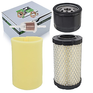 partszen YTH18542 Air Oil Fuel Filter Kit Fit for Husqvarna YTA22V46 YTA24V48 YTH24V54 GY21435 for 591334 590825 for Toro 71286 71286 71286 71427 for JD L105 L108 LA135 LA145 D100 D110