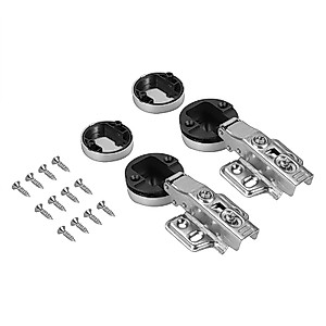 2Pcs Door Hinge,Folded Rounded Radius Interior Door Hinges Rounded Matte Door Hinges Radius Interior Flat Iron Residential Standard Bedroom Indoor for Doors Hardware Controls