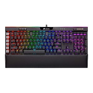 Corsair K95 RGB Platinum XT Mechanical Wired Gaming Keyboard, Backlit RGB LED, Cherry MX RGB Blue, Black