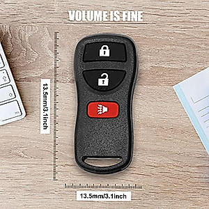 VOFONO Keyless Entry Remote Car Key Fob Car Fits for Nissan Frontier / Armada / Murano / Pathfinder / Titan / Versa / Xterra / Quest , Infiniti QX4 / FX35 / FX45 FCC ID: KBRASTU15, CWTWB1U733 (2 Pack)