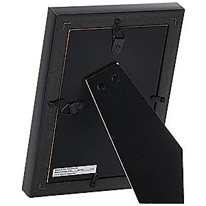 Amazon Basics Rectangular Photo Picture Frame, 4" x 6", Pack of 2, Black