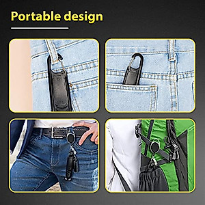 MANUFORE 5 Pack Safety Knife Package Box Opener Film Cutter with 2 Retractable Key Chain for Shrink Wrap, Stretch Wrap, Tape, and Plastic Straps