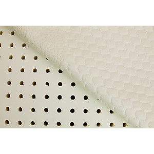 ORGANIC TEXTILES 3" Organic Latex Seat Cushion with Non-Removable Organic Cotton Cover, 18"x16", Natural, Medium Firm, GOTS & GOLS Certified, Cushion for Tailbone Pain, Desk Chair Car Seat Cushion