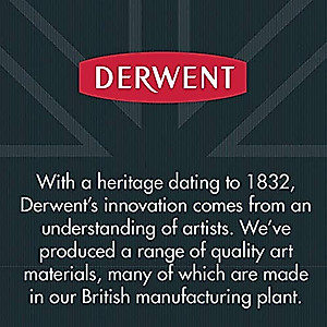 Derwent Artists Color Pencils, 4mm Core, Wooden Box, 48 Count (0700643)