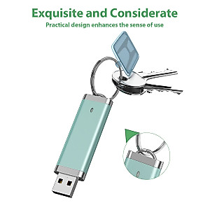 Aiibe 2GB 2G USB Flash Drive 5 Pack USB 2.0 Memory Stick Thumb Drives 2GB (5 Mixed Colors: Blue Green Yellow Pink Purple)