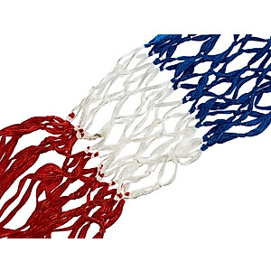 Spalding NBA NETZ (82-79SCNR) Red Tricolor, Unisex Adult, White/Blue/Red, NOSIZE