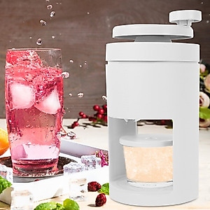 Kichvoe Stainless Steel Blades Portable Crushed Ice Maker Ice Cube Mold Shaved Ice Machine Ice Machine Crushed Ice Handheld Ice Machine Washable Tool Crusher Ice Blender Household Glass