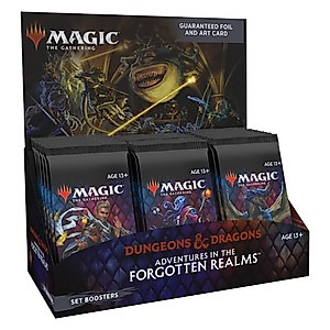 Magic: The Gathering Adventures in the Forgotten Realms Set Booster Box | 30 Packs (360 Magic Cards), Black